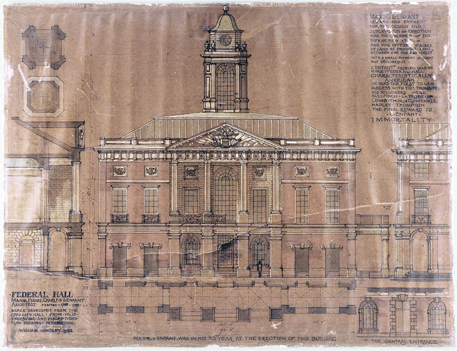 Exploring Federal Hall: L'Enfant's Architectural Legacy American Inquiry